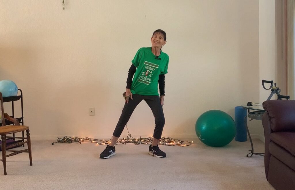 Feel-Good Christmas Movement & Back Stretch - Fitness With Cindy